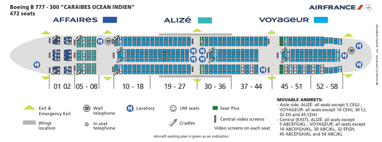 AIR FRANCE Airlines Aircraft Seatmaps - Airline Seating Maps and Layouts